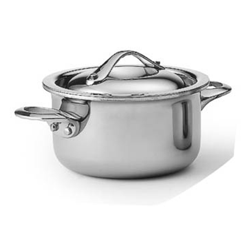 Kittel mini rostfri/aluminium/rostfri med lock 40cl Patina