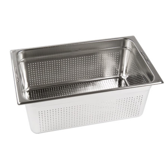 Kantin rostfri perforerad GN 1/1-65mm med handtag 9L Patina