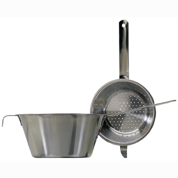 Durkslag rostfri 1 handtag 22 cm
