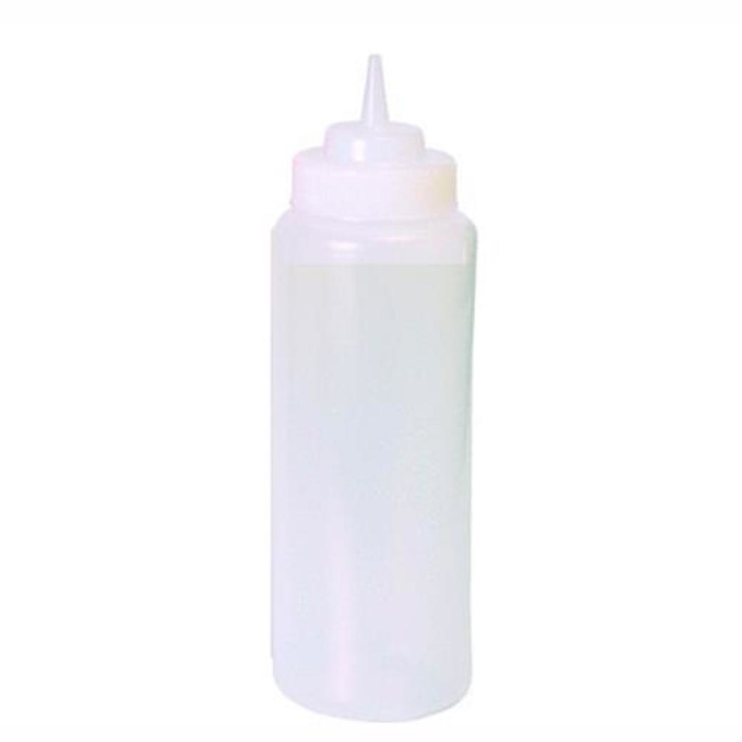 Dressingflaska wide mouth plast transparent 70cl