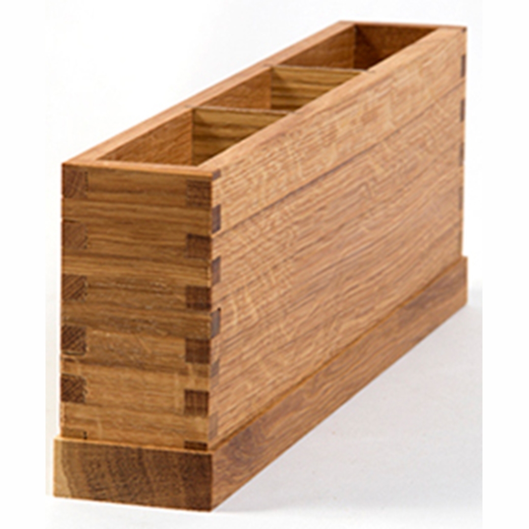 Besticklåda trä 26x15x10cm EK Linoljad